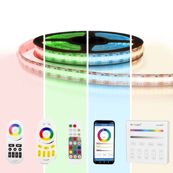RGBW COB Ledstrips: Egaal & Energiezuinig - LedstripKoning.nl